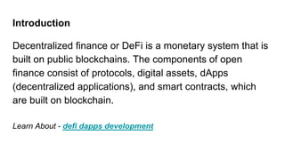 What is decentralized finance DeFi | PPTX