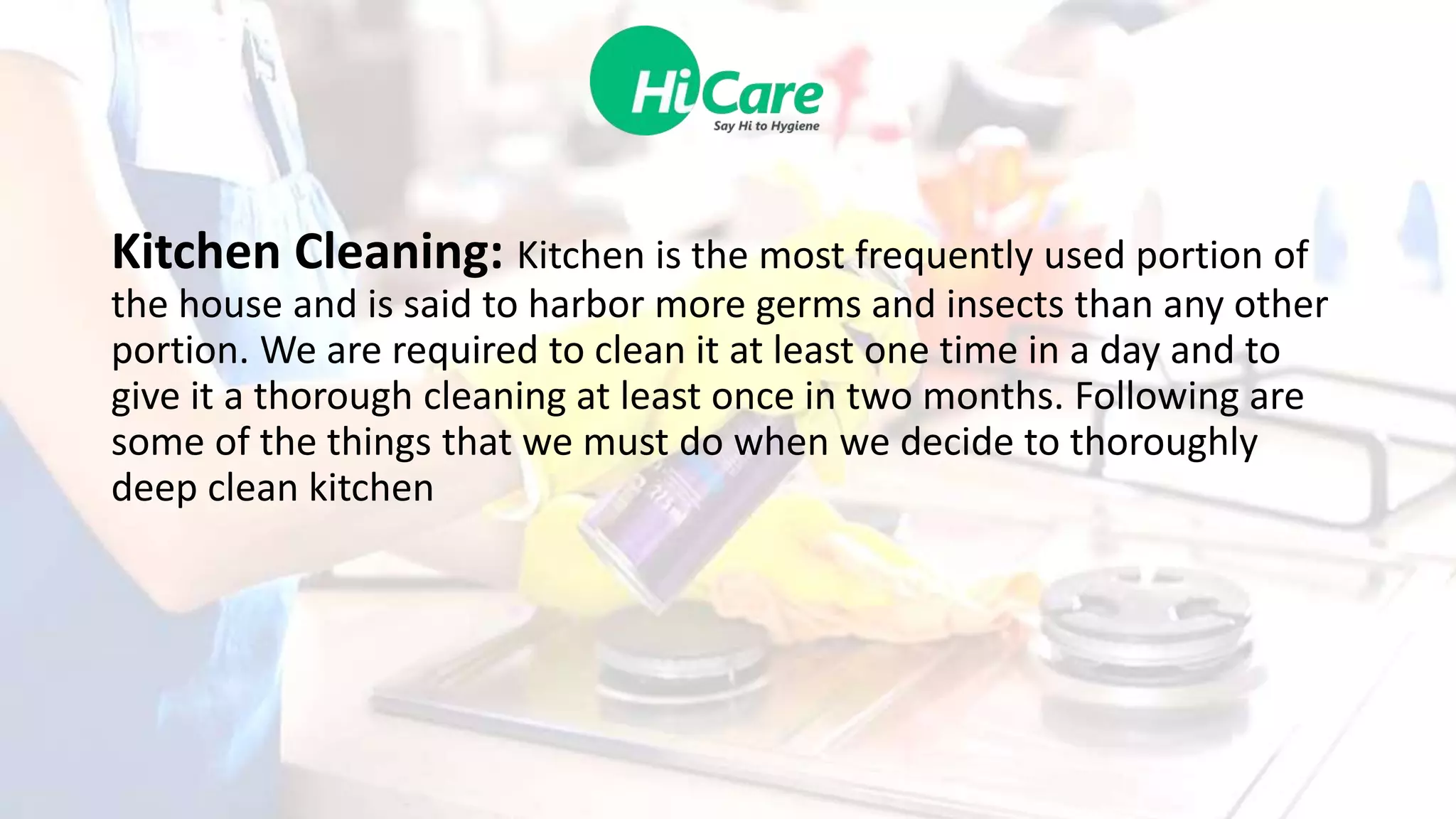 What is deep cleaning? | PPTX