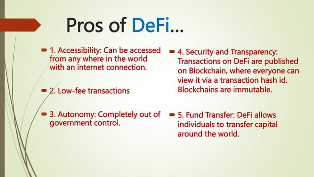 DeFi: Meaning and Application in the World of Crypto | PPT