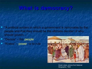 What is democracy | PPT