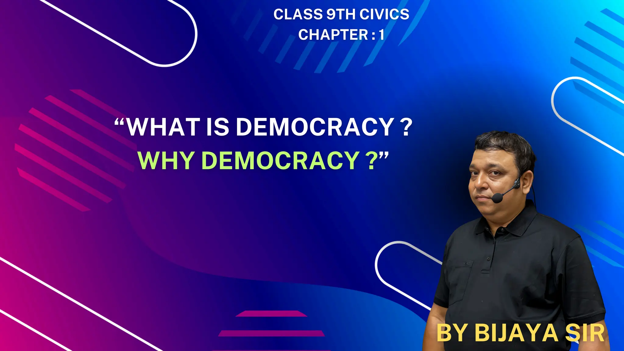 What is Democracy and Why Democracy? | Class 9 Civics Explained Simply ...