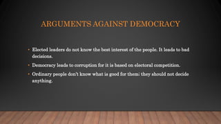 What is democracy why democracy | PPTX