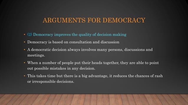 What is democracy why democracy | PPTX | Civic affairs | Politics