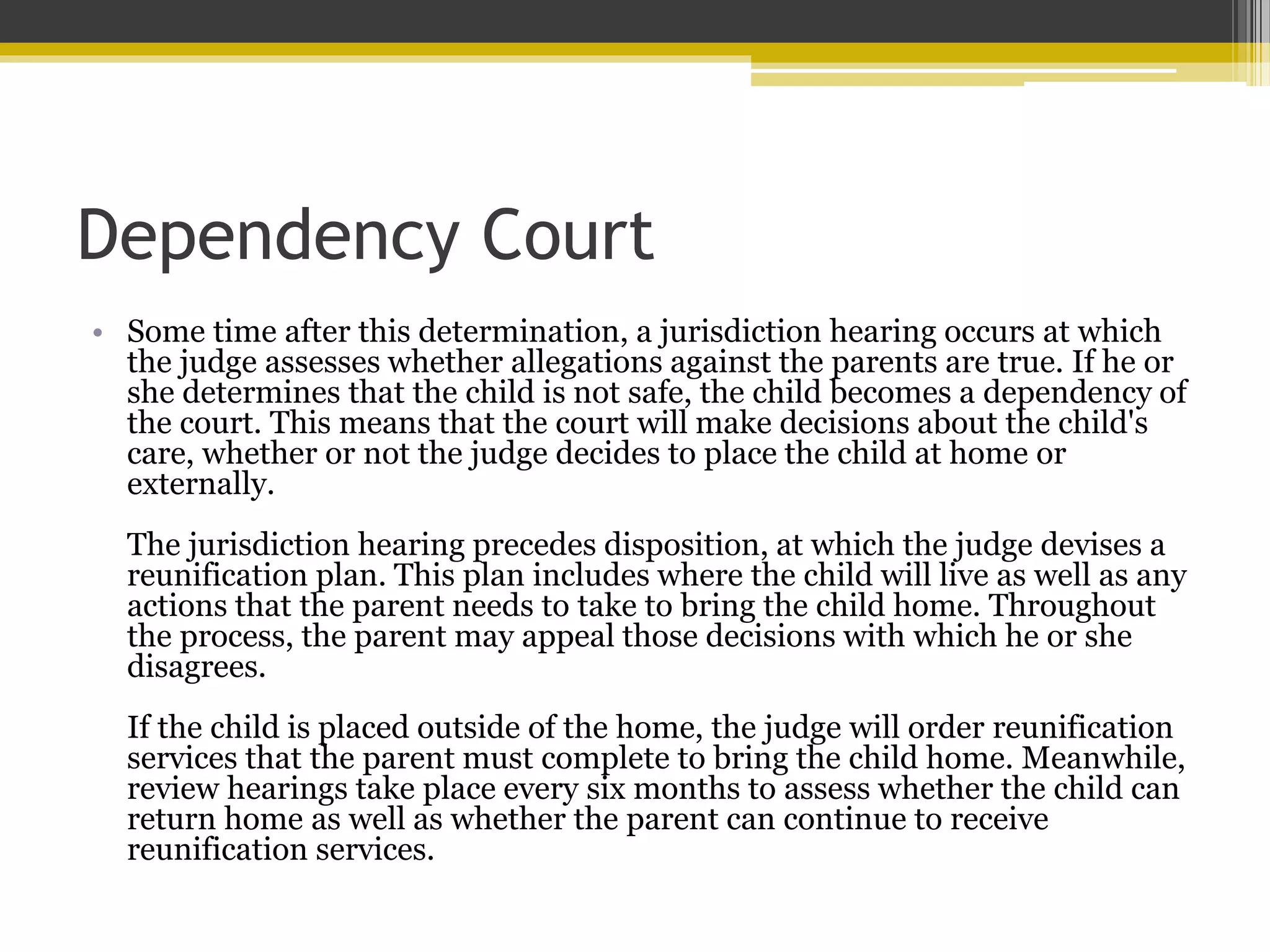 What Is Dependency Court? | PPTX