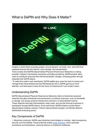 What is DePIN and Why Is It Important? - Lyncworld | PDF