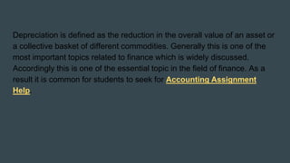 What is Depreciation? | PPTX