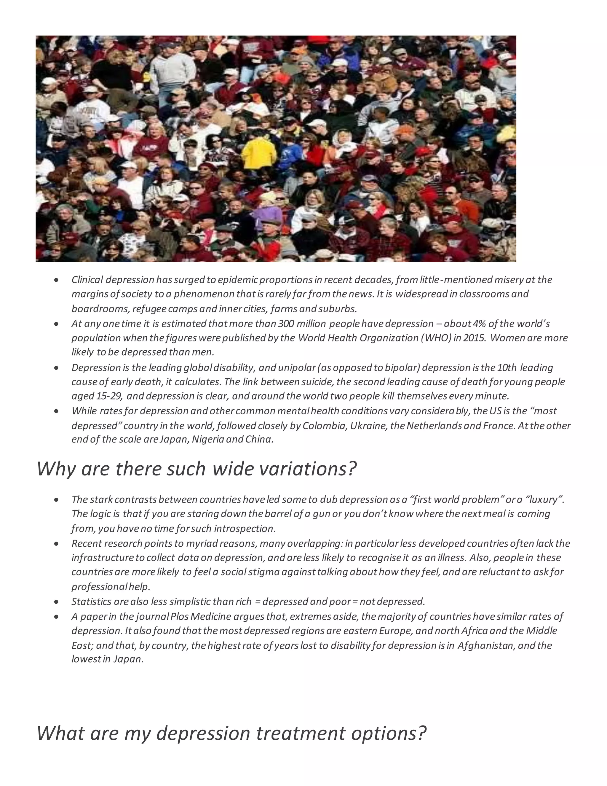 What is depression | DOCX