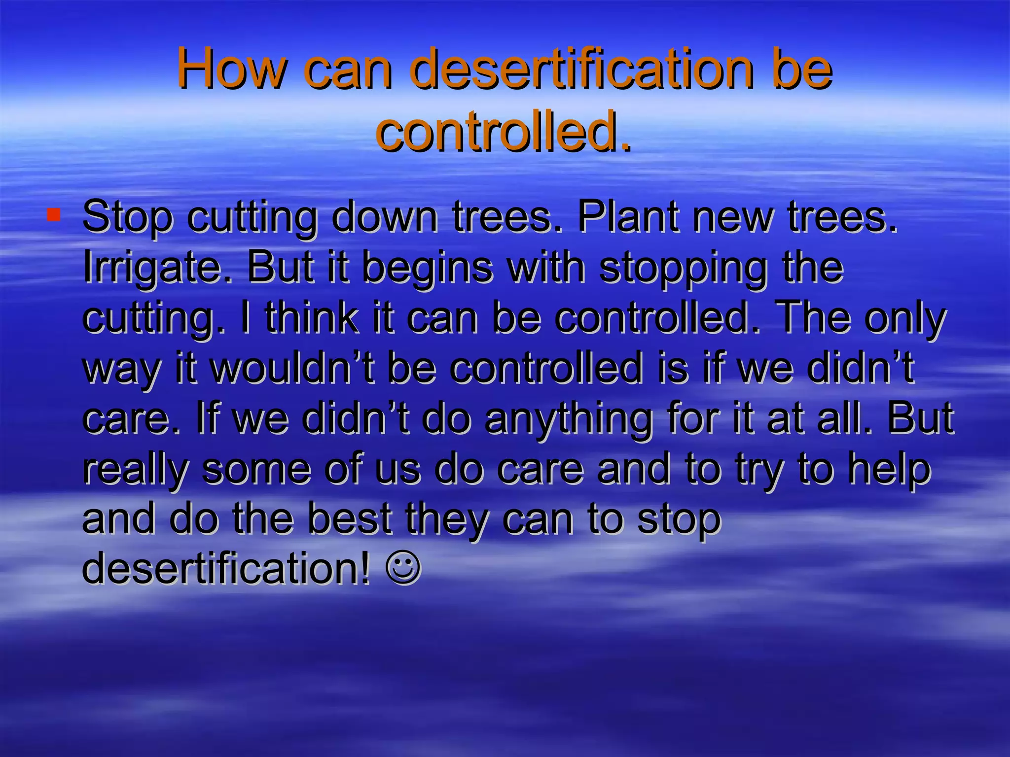 What is desertification | PPT