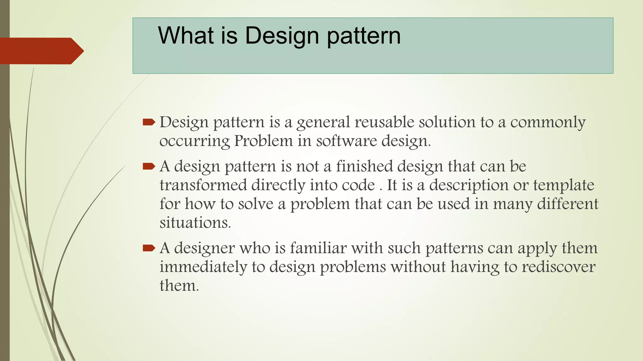 What is design pattern | PPT