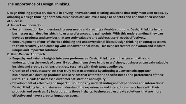 What is Design Thinking Why is It Important.pdf | Technology & Computing