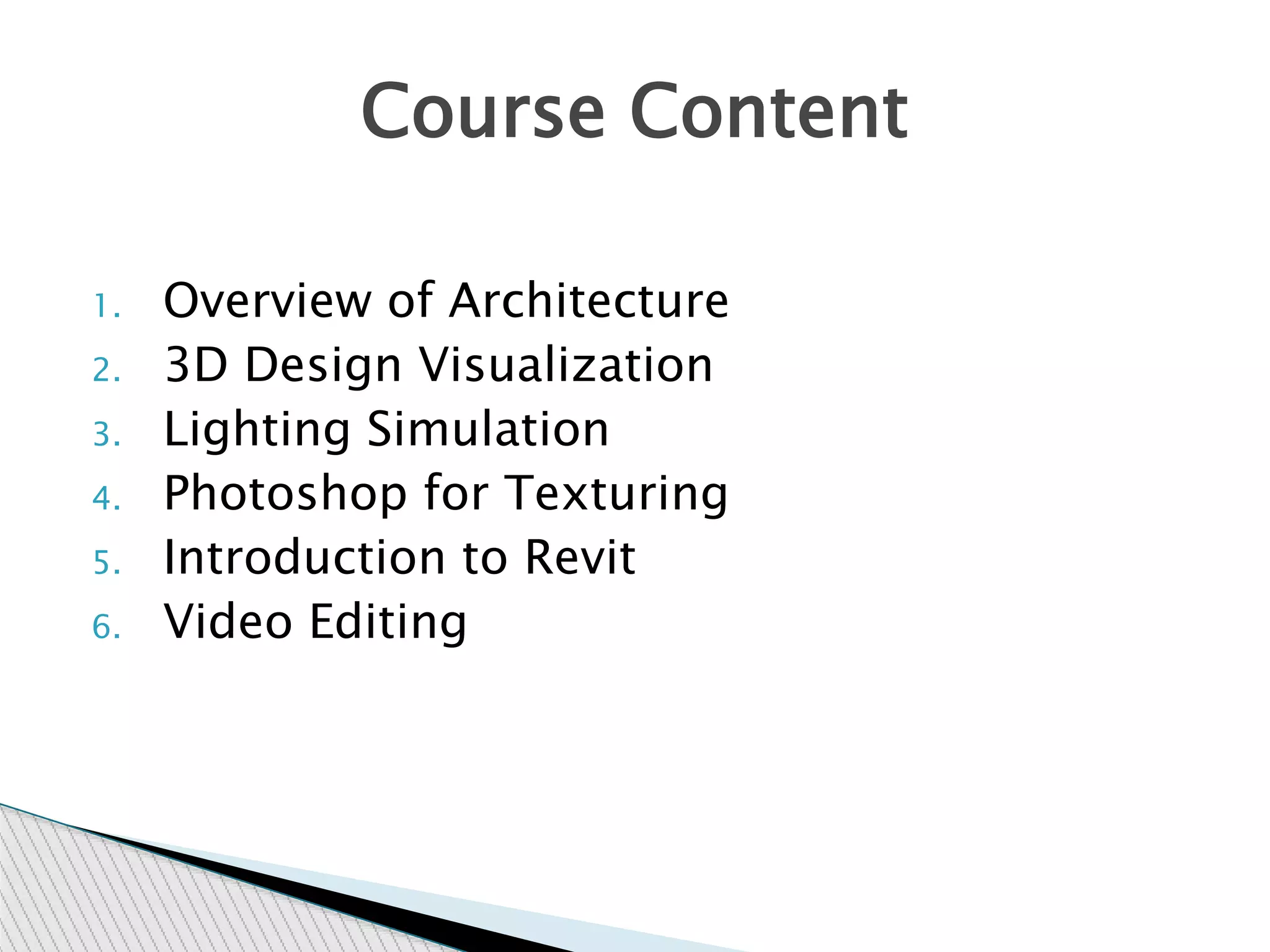 What is Design Visualization? | PPTX | 3-D Graphics | Computer Software and Applications