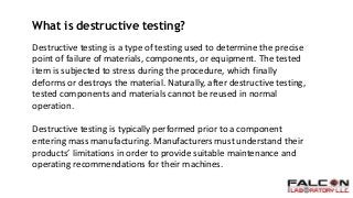 What is Destructive Testing? Techniques, Applications, and Alternatives ...