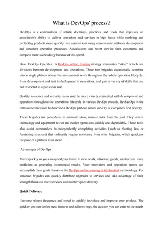 What is DevOps' process? | PDF