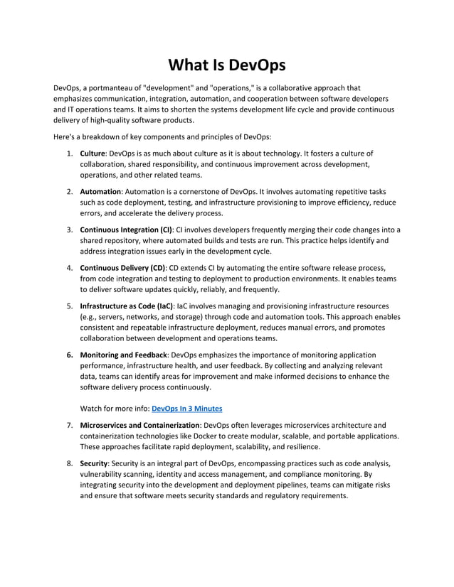 What Is DevOps | DevOps In 3 Minutes | Introduction To DevOps | DevOps ...