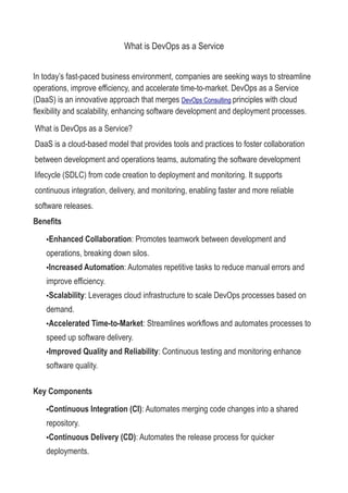 Comprehensive DevOps Solutions | Urolime | PDF