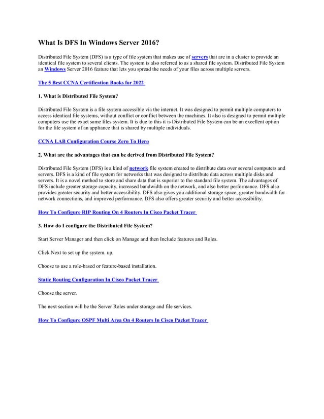 What Is DFS In Windows Server 2016 1.pdf