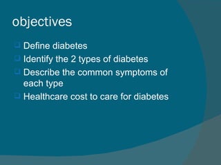 What is diabetes | PPT | Diabetes | Diseases and Conditions