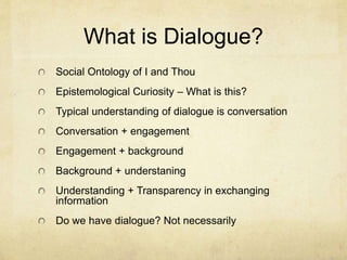 The Dignified Learning Project: What is Dialogue? | PPTX