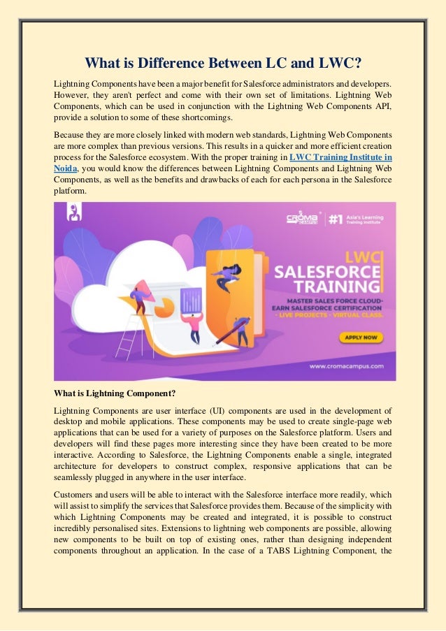 What is Difference Between LC and LWC? | PDF