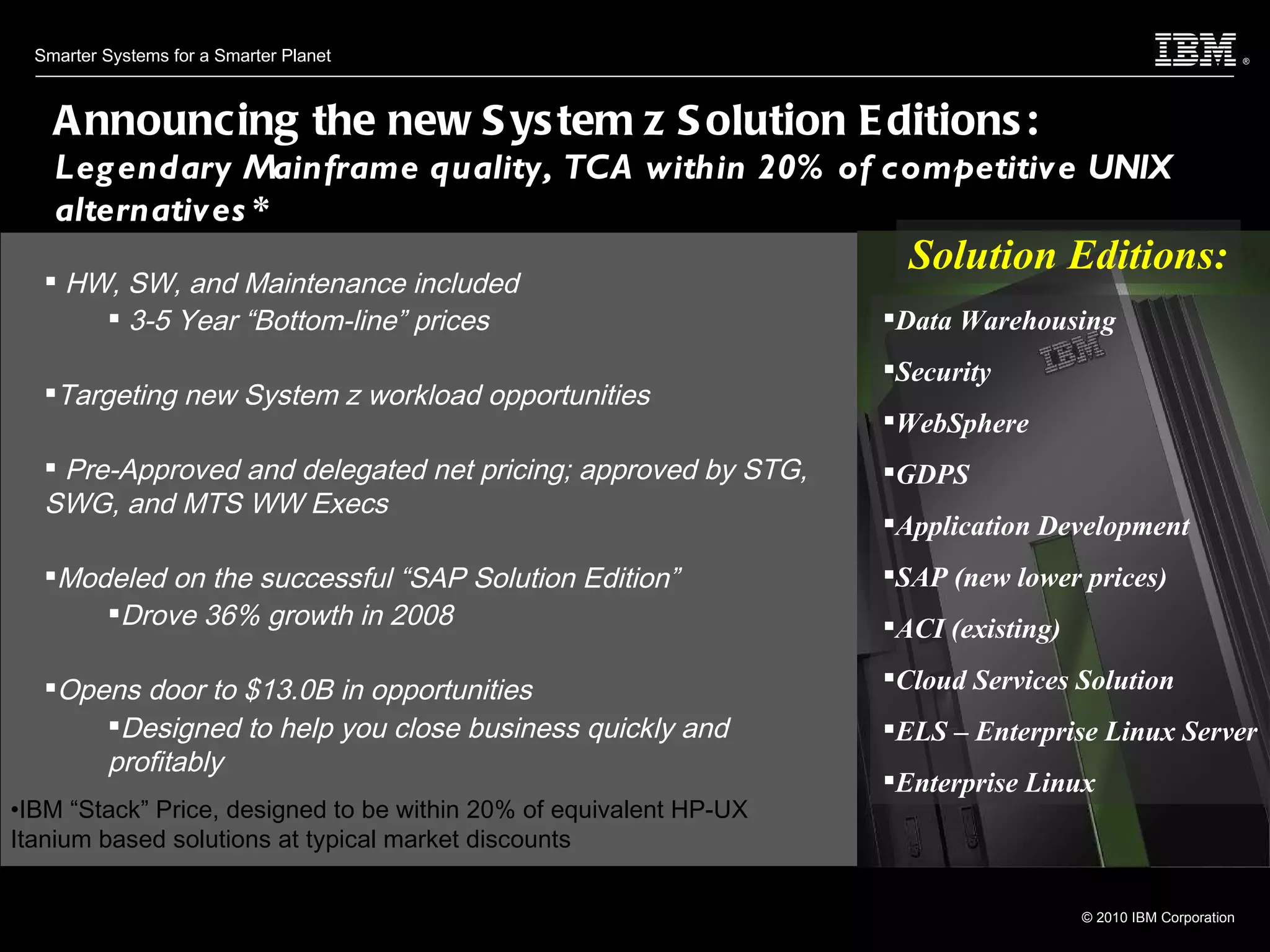 What is different about the ibm mainframe | PPT