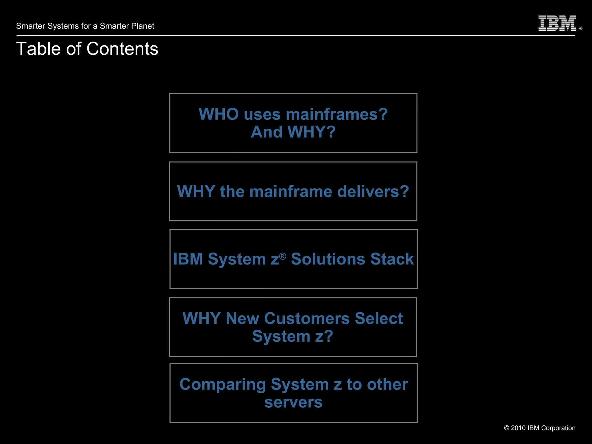 What is different about the ibm mainframe | PPT