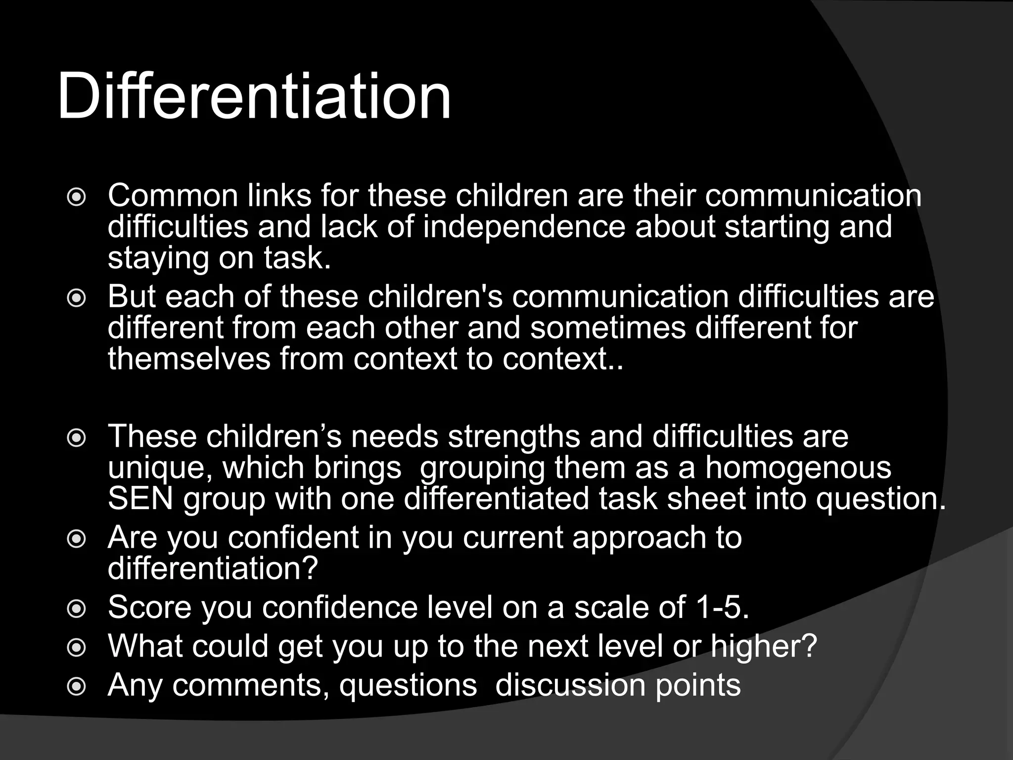 What is differentiation | PPTX | Special Needs Kids | Parenting