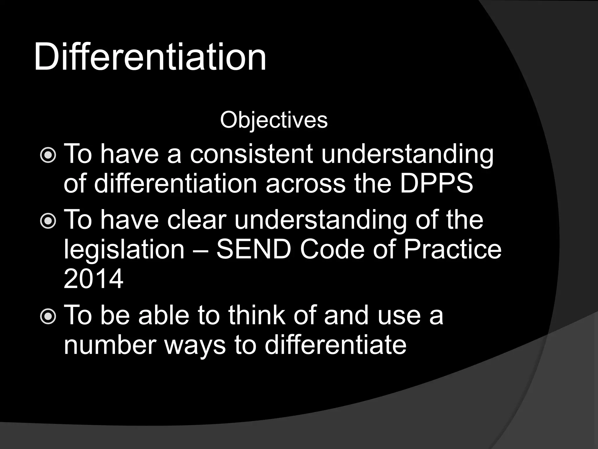 What is differentiation | PPTX | Special Needs Kids | Parenting