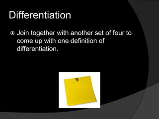 What is differentiation | PPTX | Special Needs Kids | Parenting