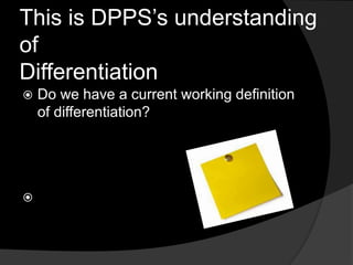 What is differentiation | PPTX | Special Needs Kids | Parenting