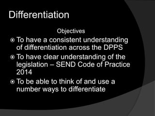 What is differentiation | PPTX | Special Needs Kids | Parenting