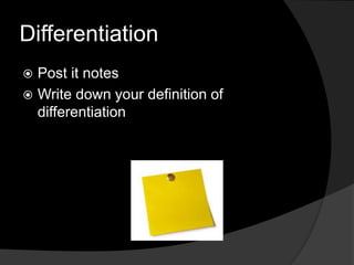 What is differentiation | PPTX | Special Needs Kids | Parenting