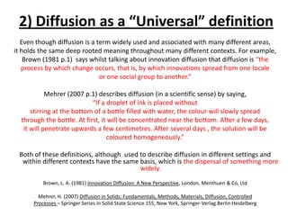 What is diffusion? | PPTX | Business | Business and Finance