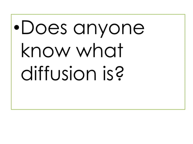 What is diffusion | PPTX
