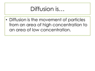 What is diffusion | PPTX
