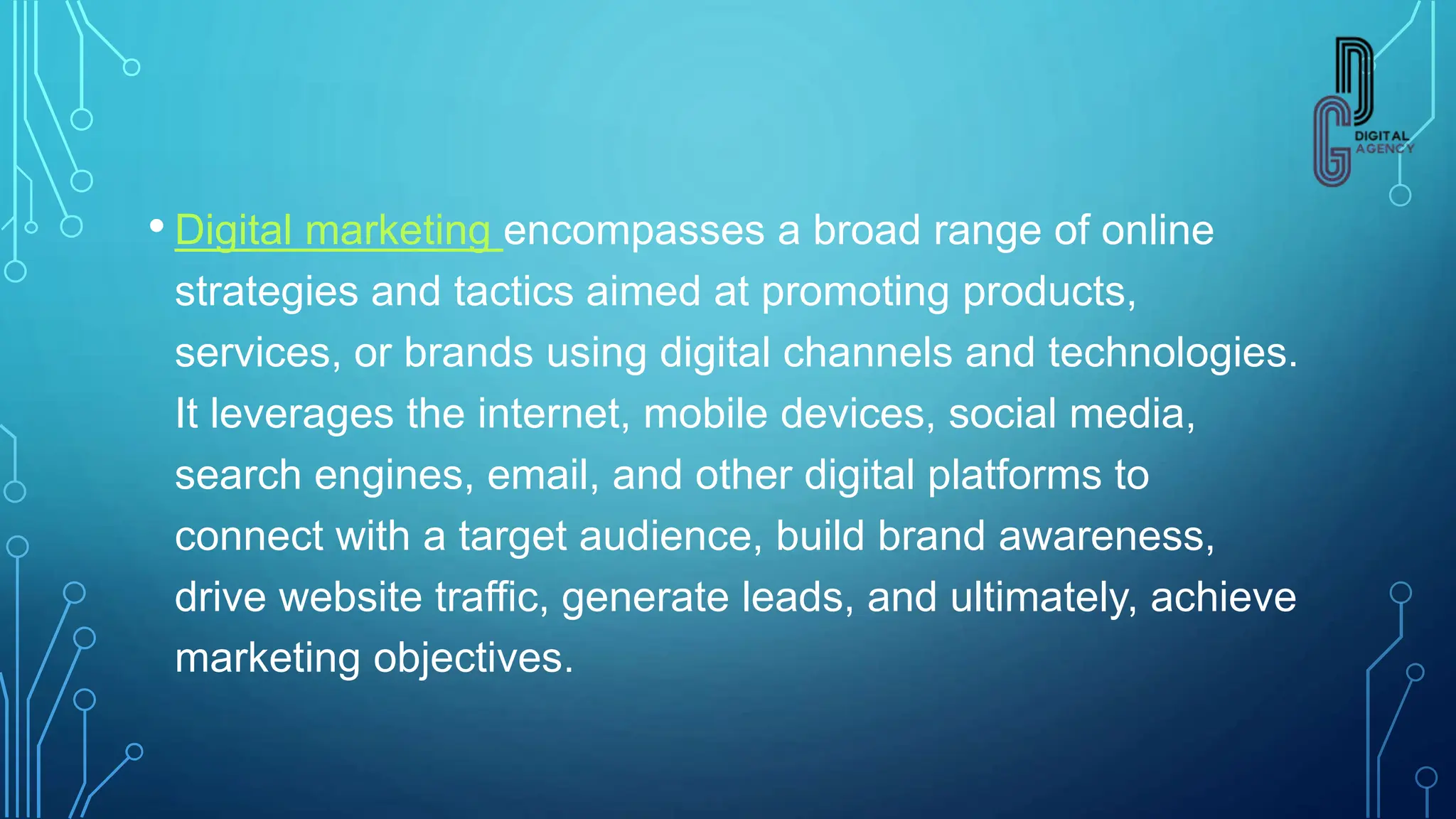 What is digital marketing and its components. | PPTX