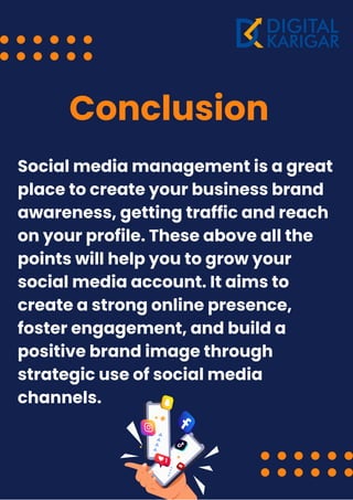 What Is Social Media Management ? | Digital karigar | PDF
