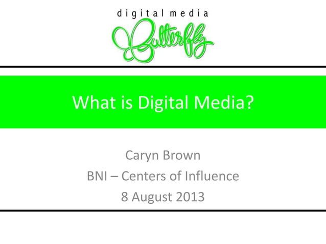 What is Digital Media? | PPTX
