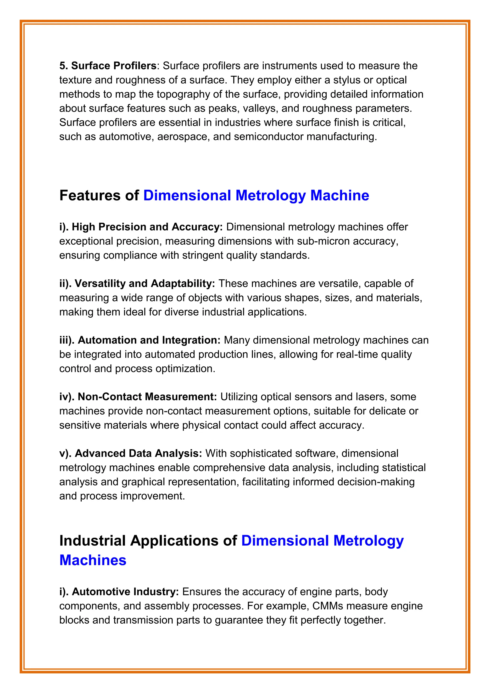 What is Dimensional Metrology? Dimensional Metrology Machine Types.pdf