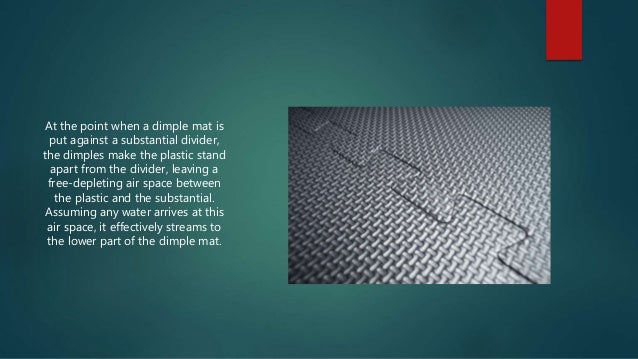 What is dimple mat | PPT