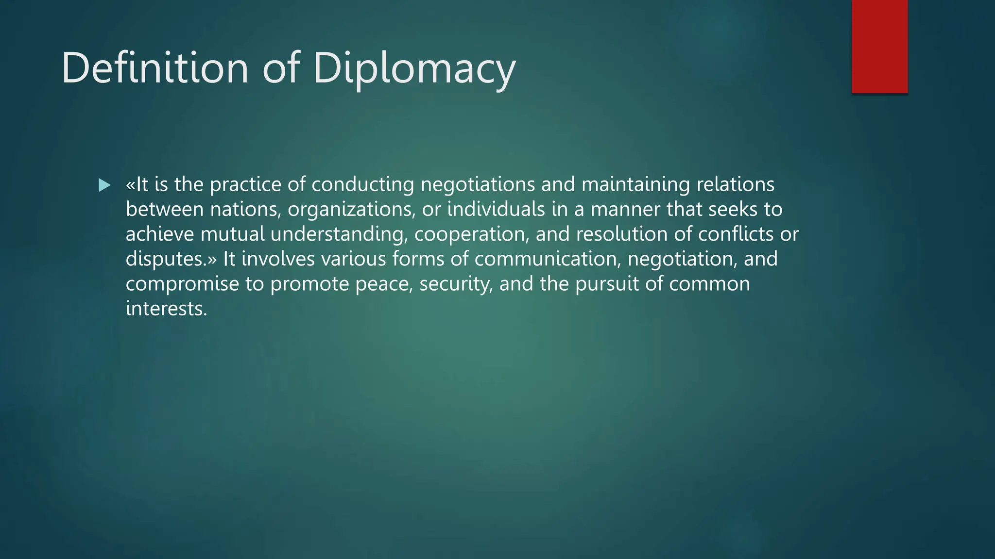 What is Diplomacy, Presentation on Diplomacy.pptx | Political Issues ...