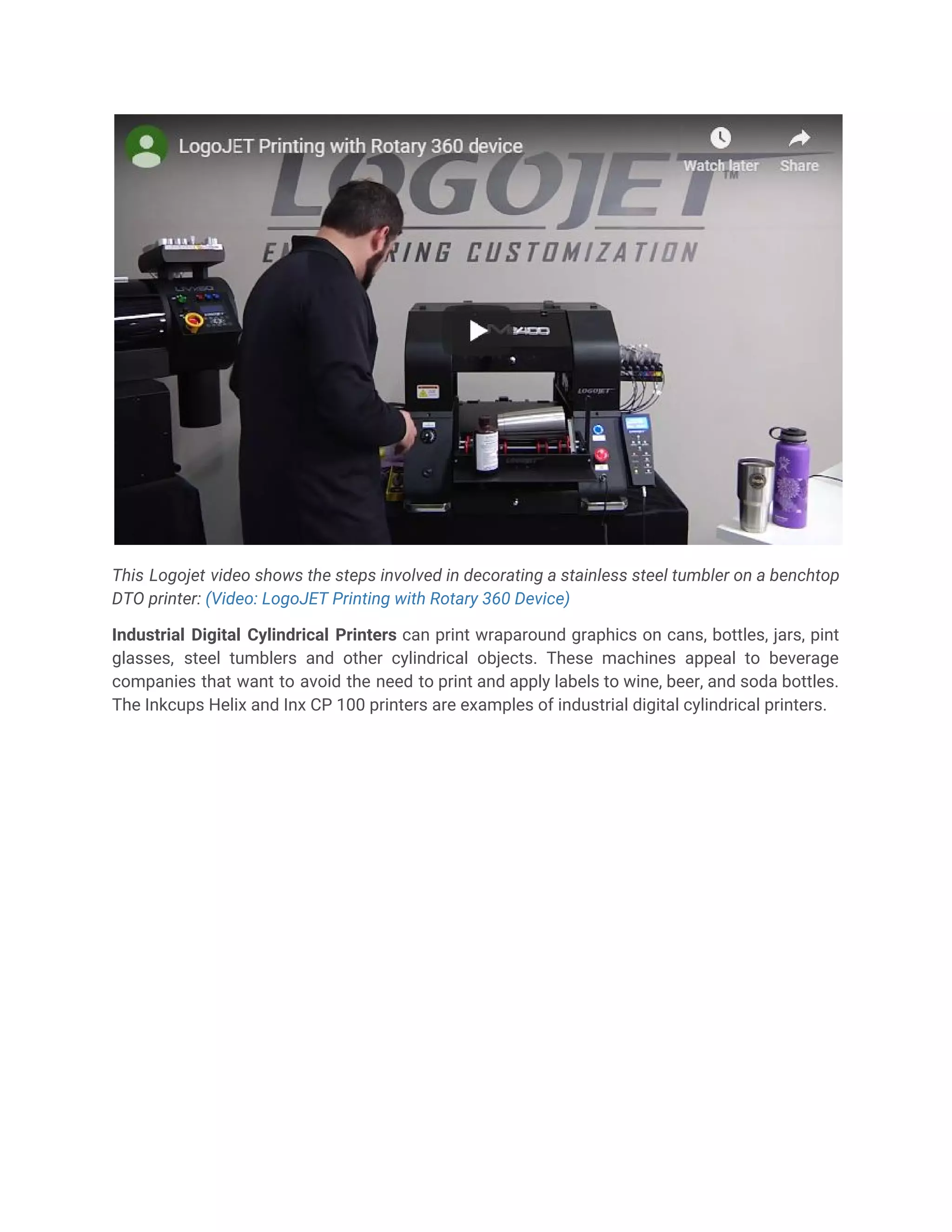 What is direct-to-object printing | PDF
