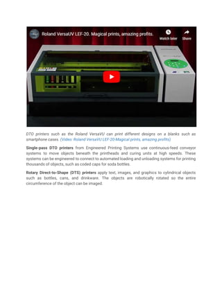 What is direct-to-object printing | PDF