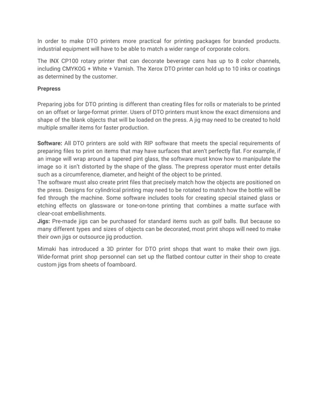 What is direct-to-object printing | PDF