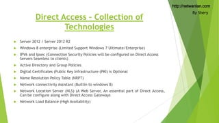 What is direct access? | PPTX