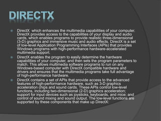 What is direct X ? | PPT