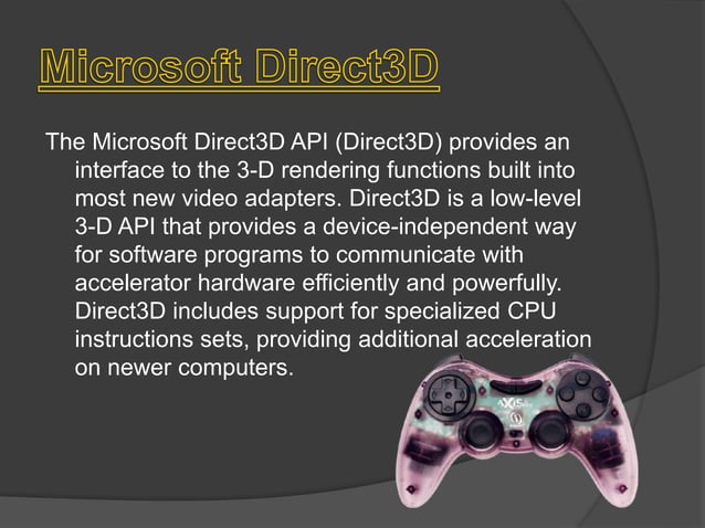 What is direct X ? | PPT