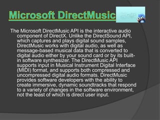 What is direct X ? | PPT