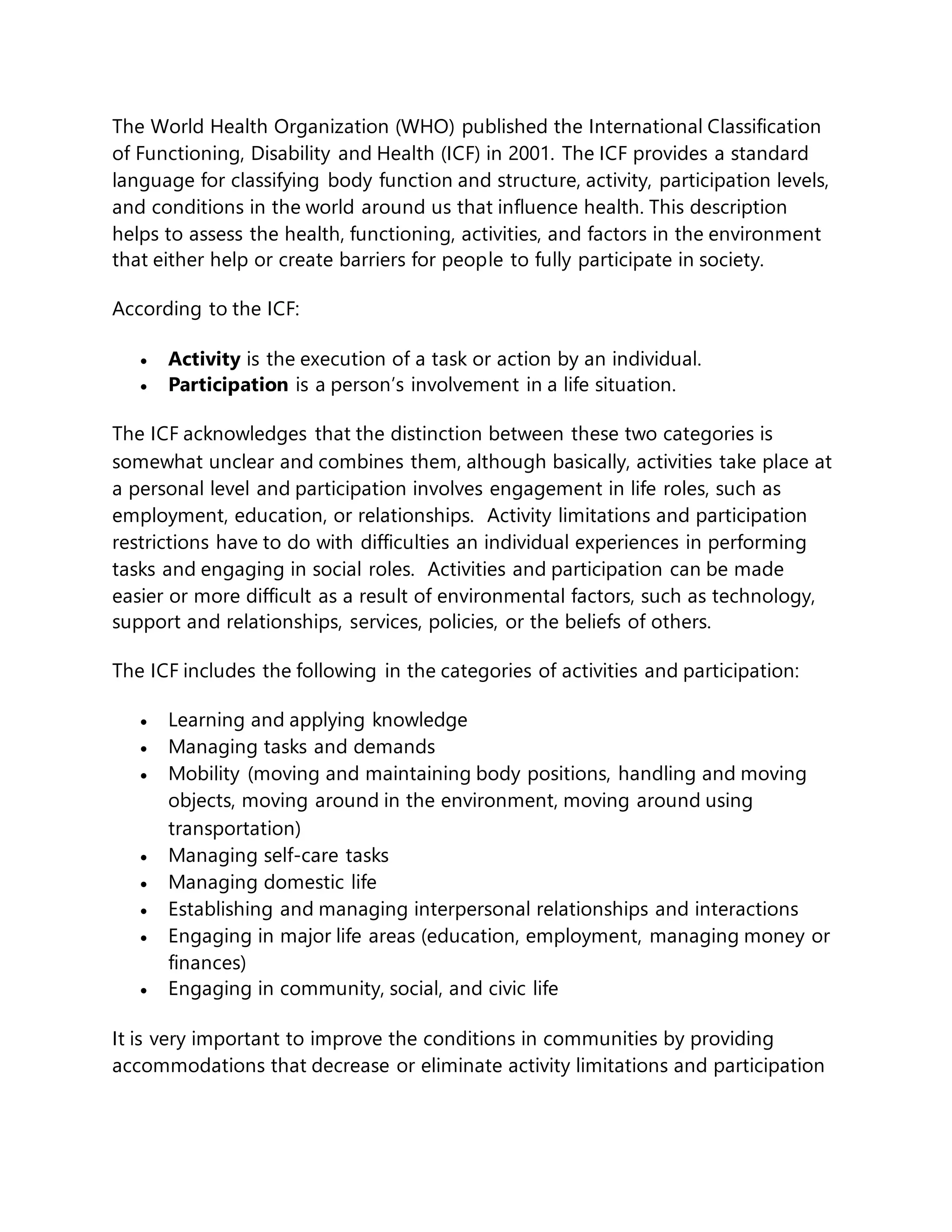 What is disability | DOCX