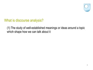 What is Discourse Analysis English Presentation.ppt