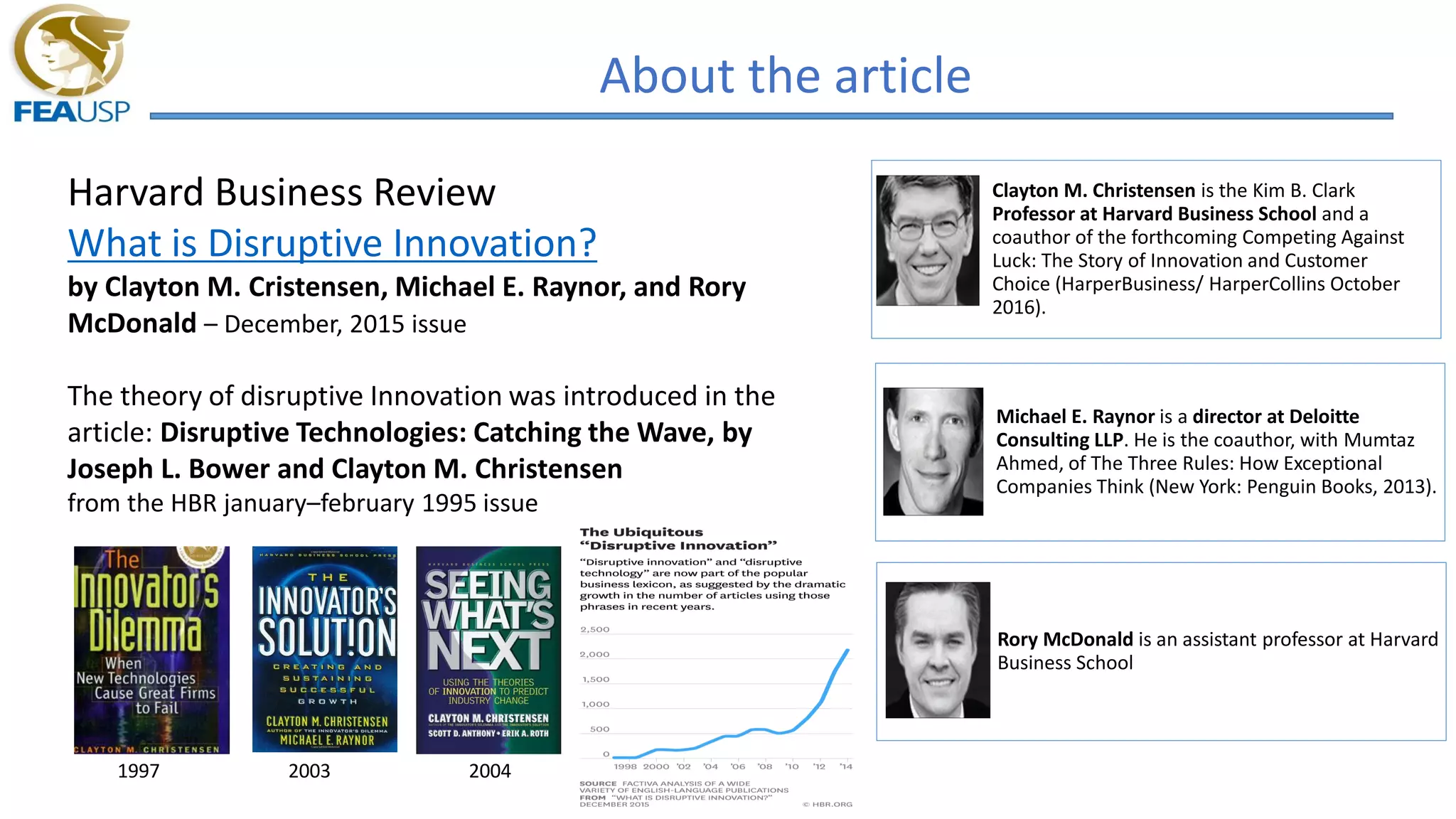What is disruptive innovation? | PDF